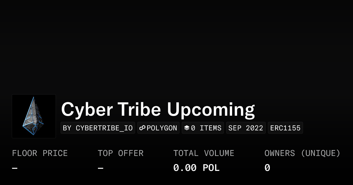 Cyber Tribe Upcoming - Collection | OpenSea