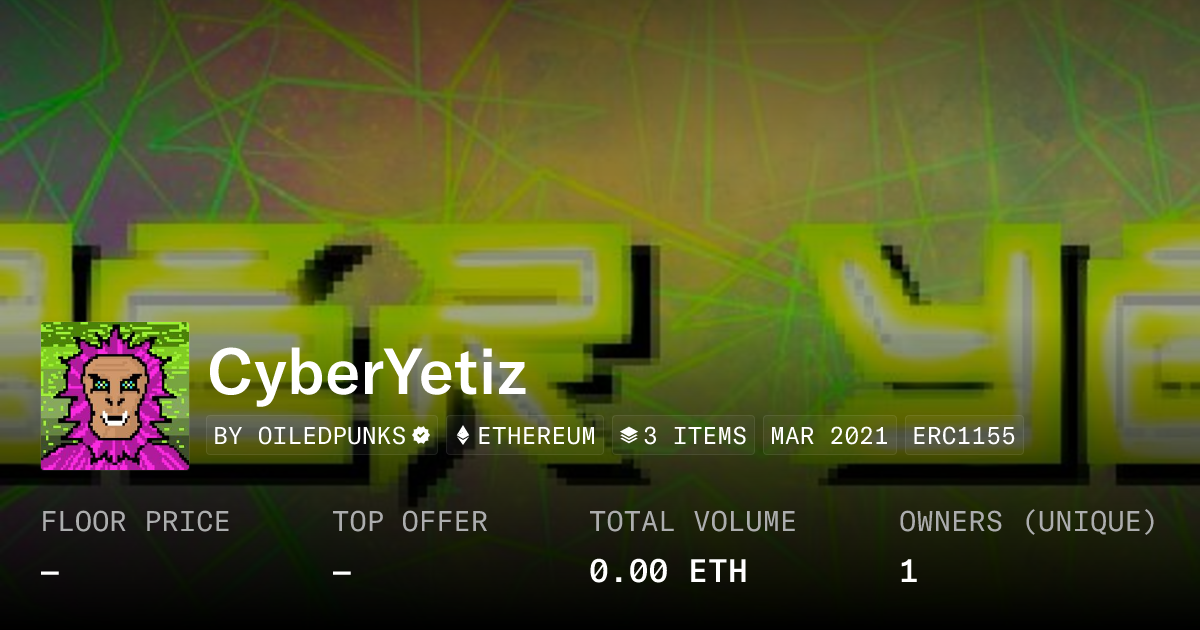 CyberYetiz - Collection | OpenSea