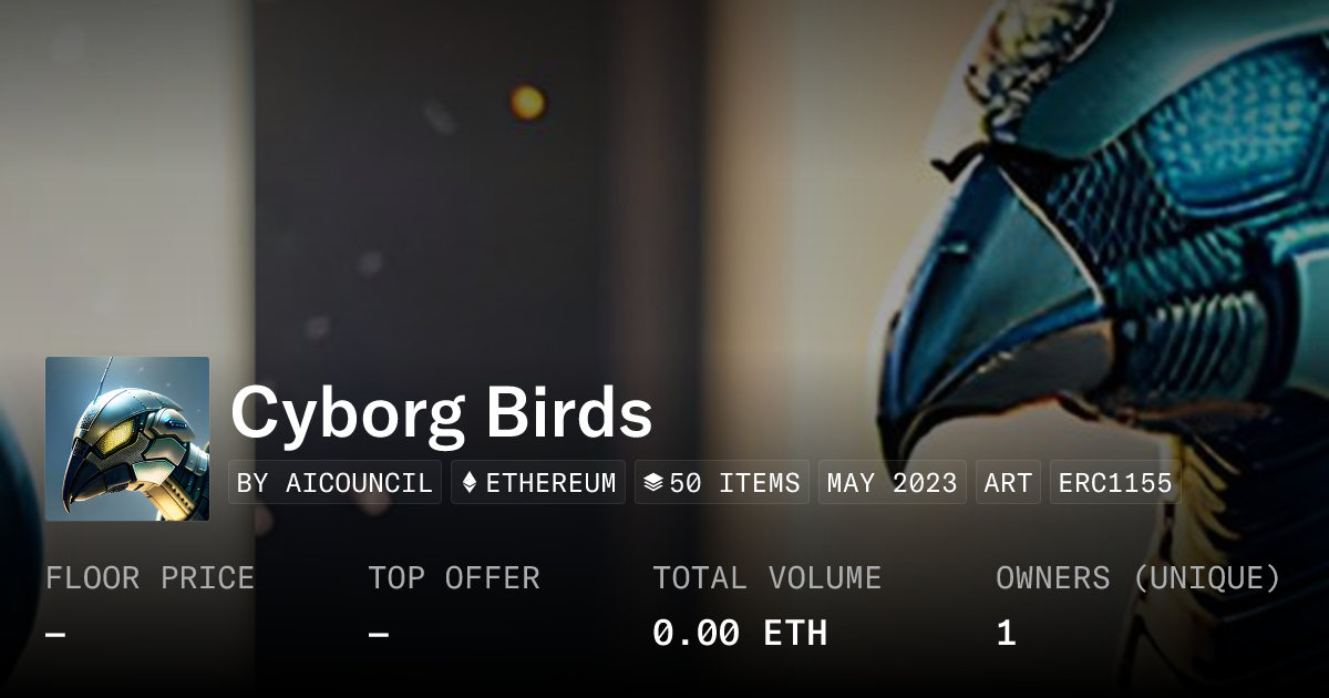 Cyborg Birds - Collection | OpenSea
