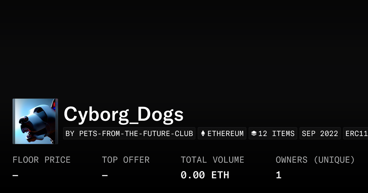 Cyborg_Dogs - Collection | OpenSea