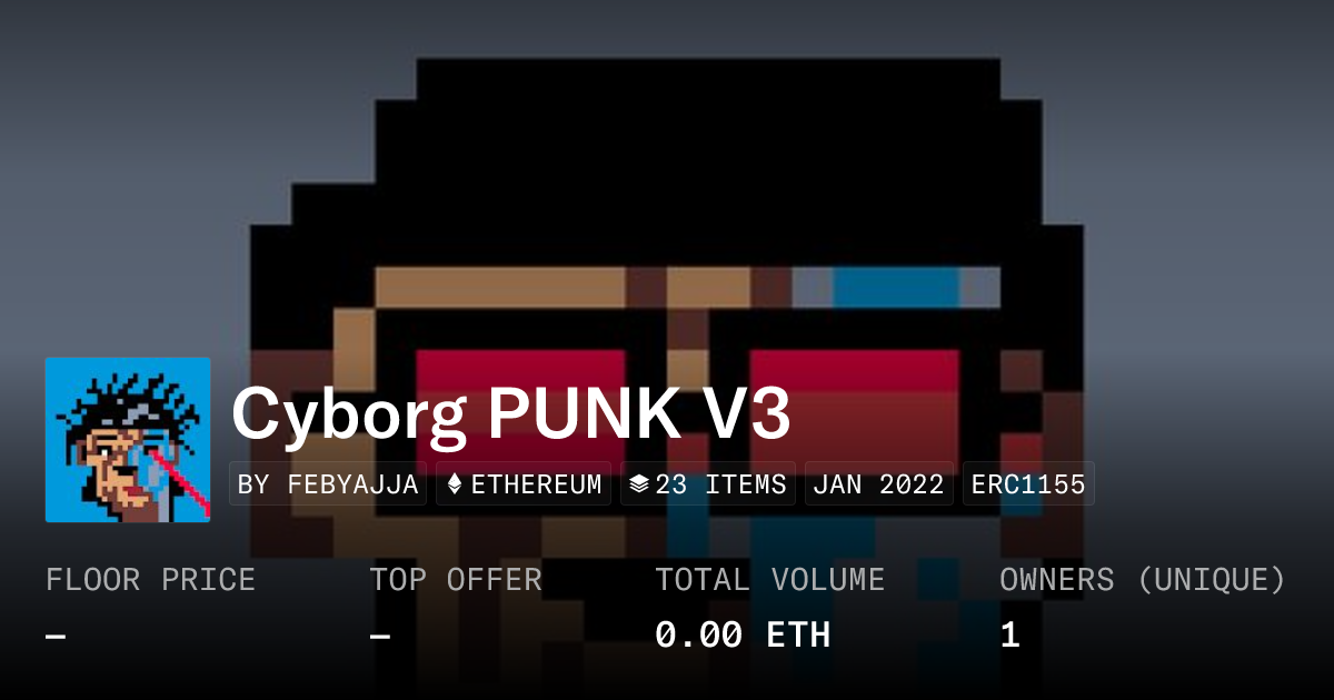 Cyborg PUNK V3 - Collection | OpenSea