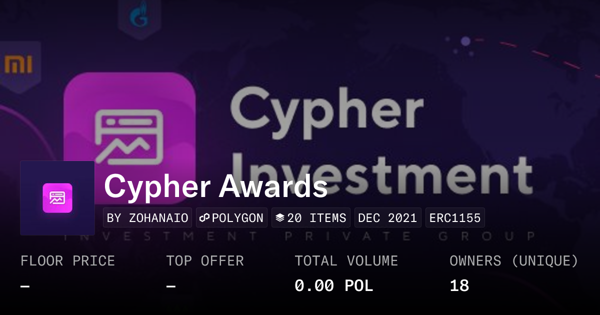 Cypher Awards - Collection | OpenSea