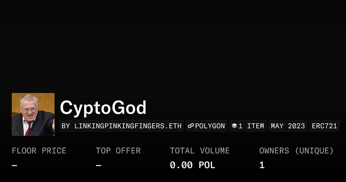 CyptoGod - Collection | OpenSea