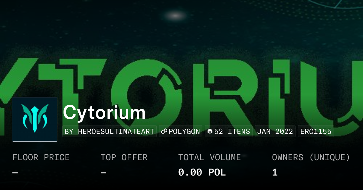 Cytorium - Collection | OpenSea