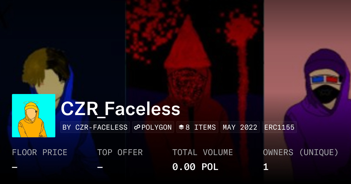 CZR_Faceless - Collection | OpenSea