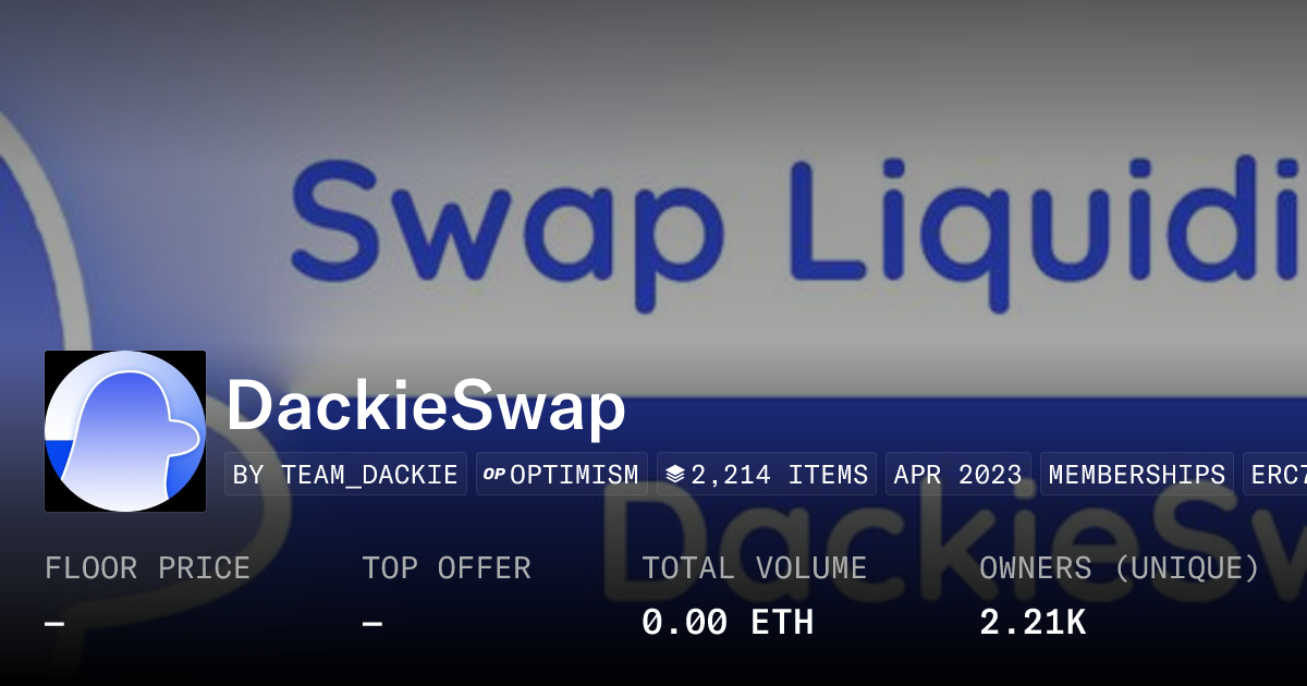 DackieSwap - Collection | OpenSea