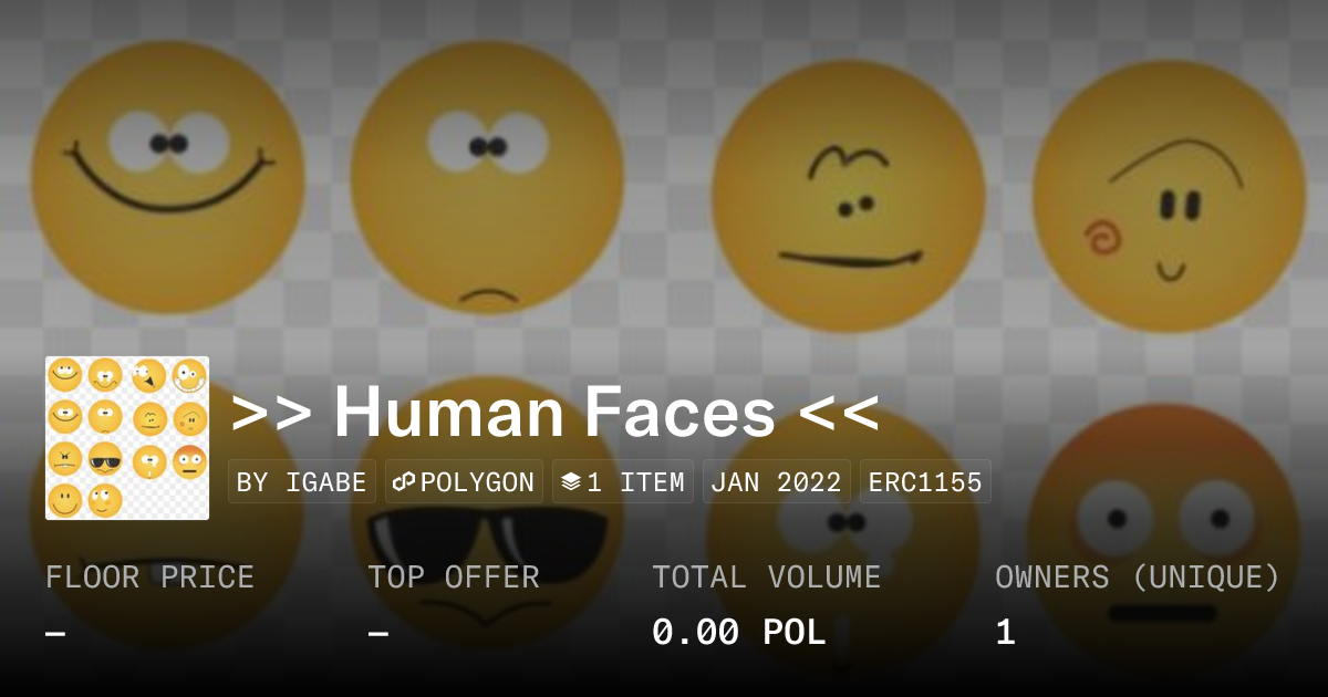 >> Human Faces