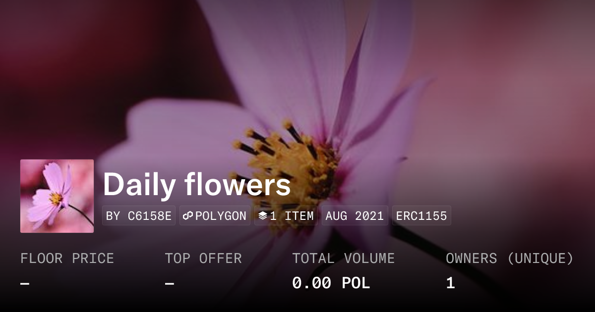 Daily flowers - Collection | OpenSea