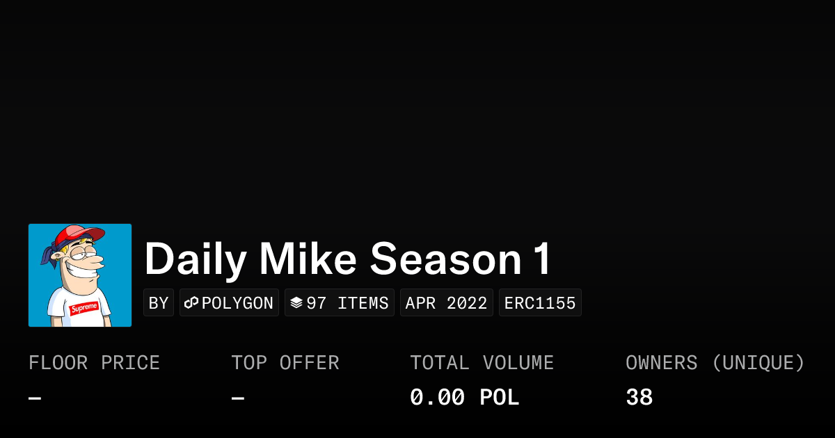 Daily Mike Season 1 - Collection | OpenSea