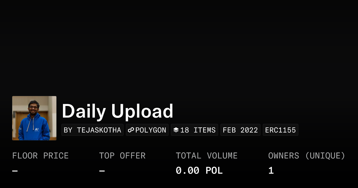 Daily Upload - Collection | OpenSea