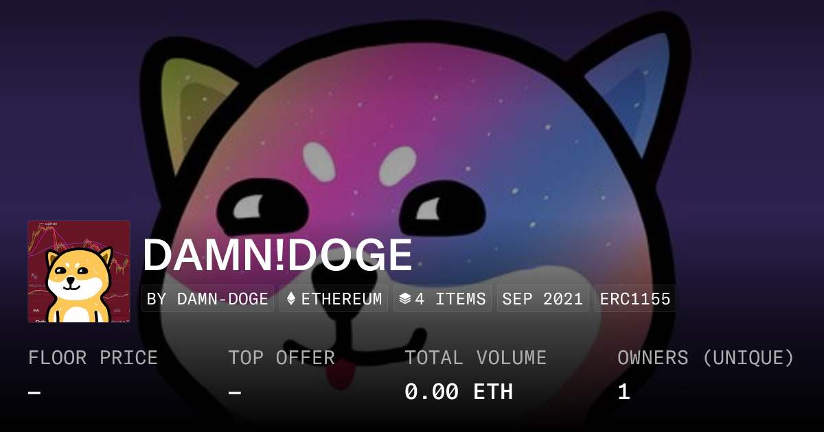 DAMN!DOGE - Collection | OpenSea