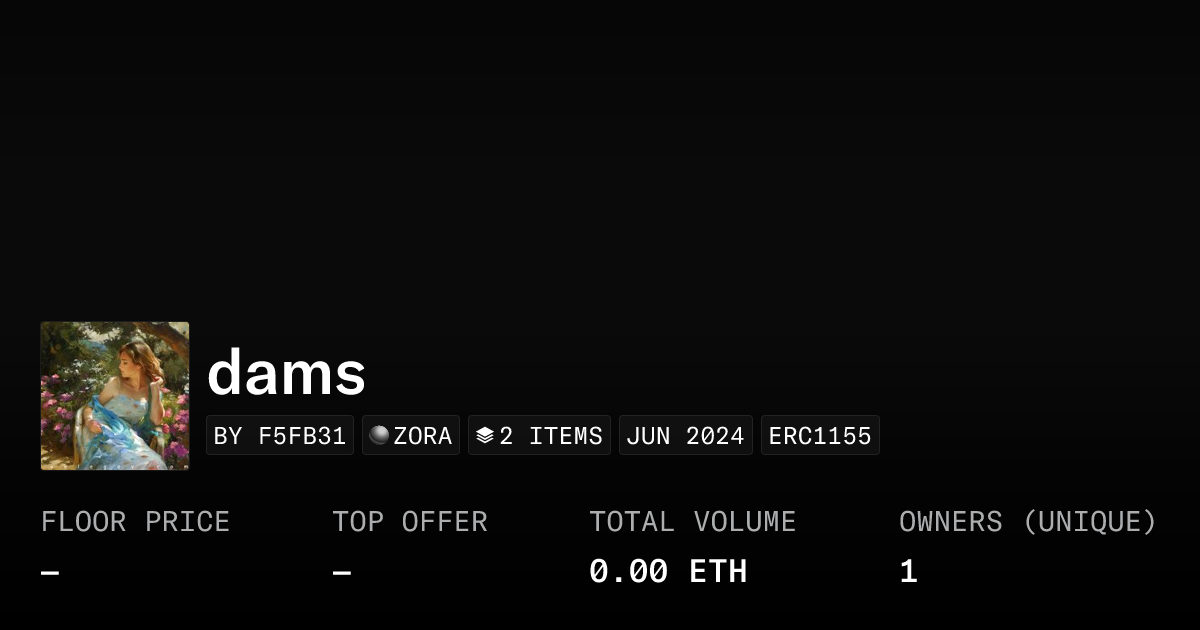 dams - Collection | OpenSea