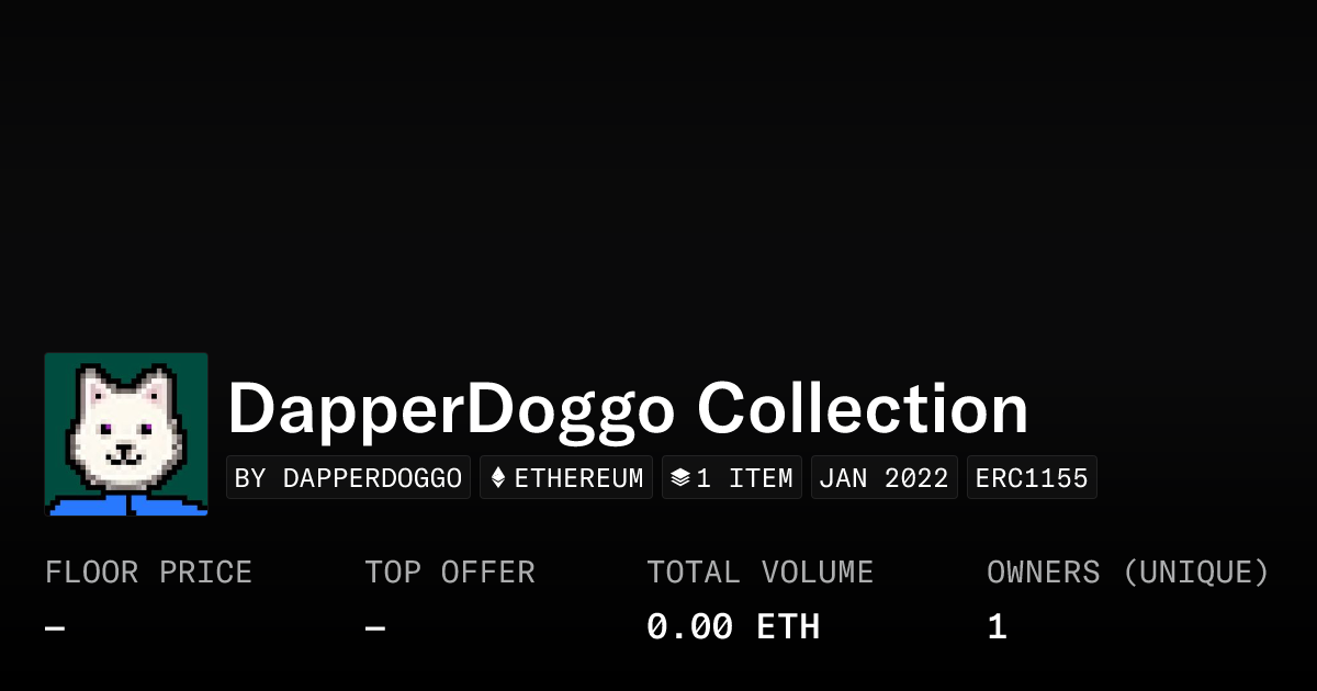 DapperDoggo Collection - Collection | OpenSea