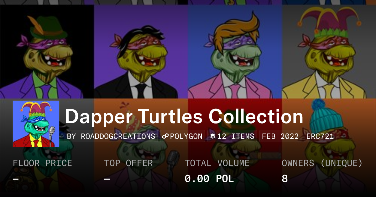 Dapper Turtles Collection - Collection | OpenSea