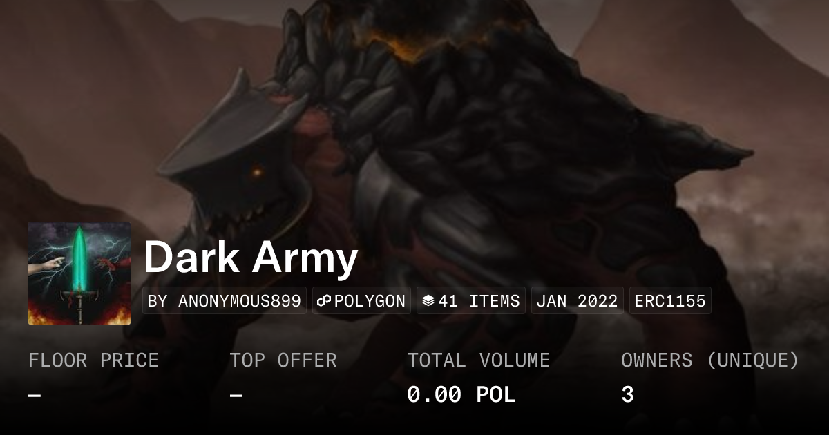 Dark Army - Collection | OpenSea