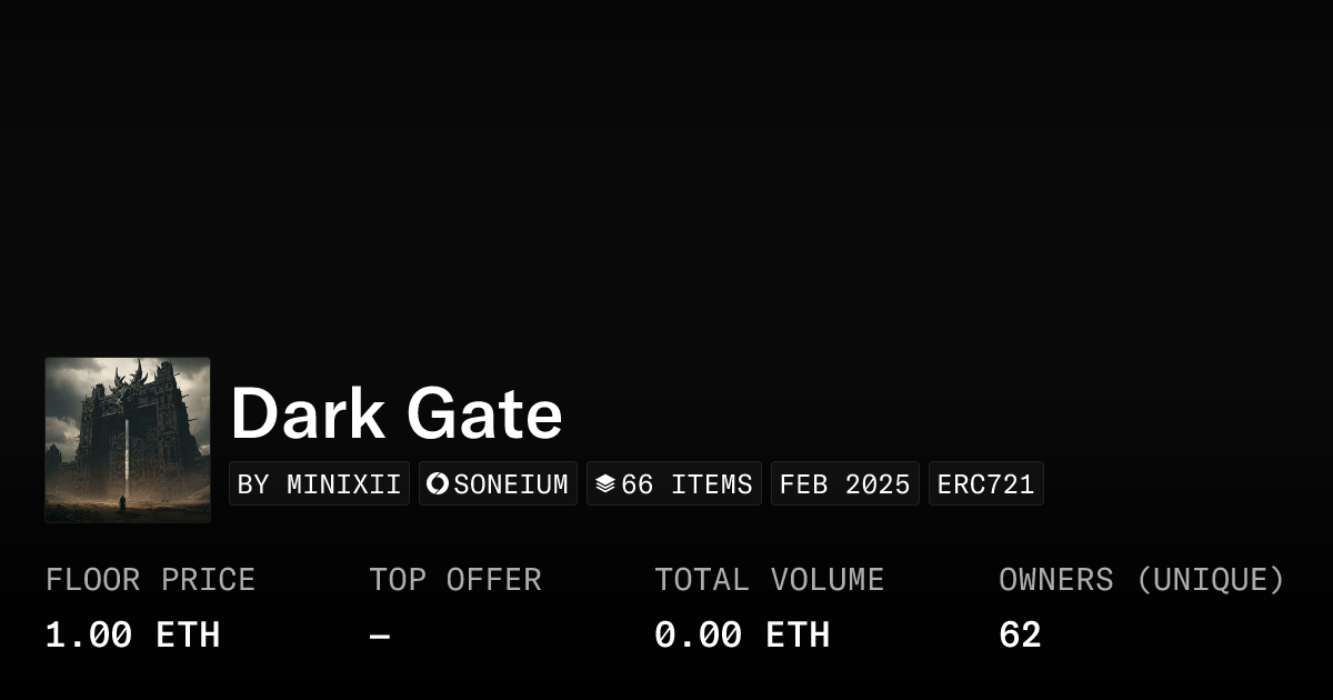 Dark Gate - Collection | OpenSea