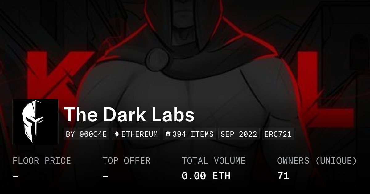 The Dark Labs - Collection | OpenSea