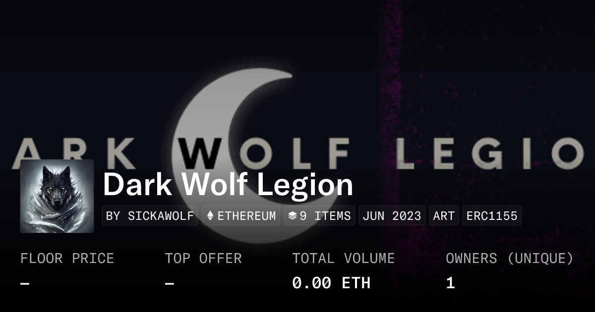 Dark Wolf Legion - Collection | OpenSea