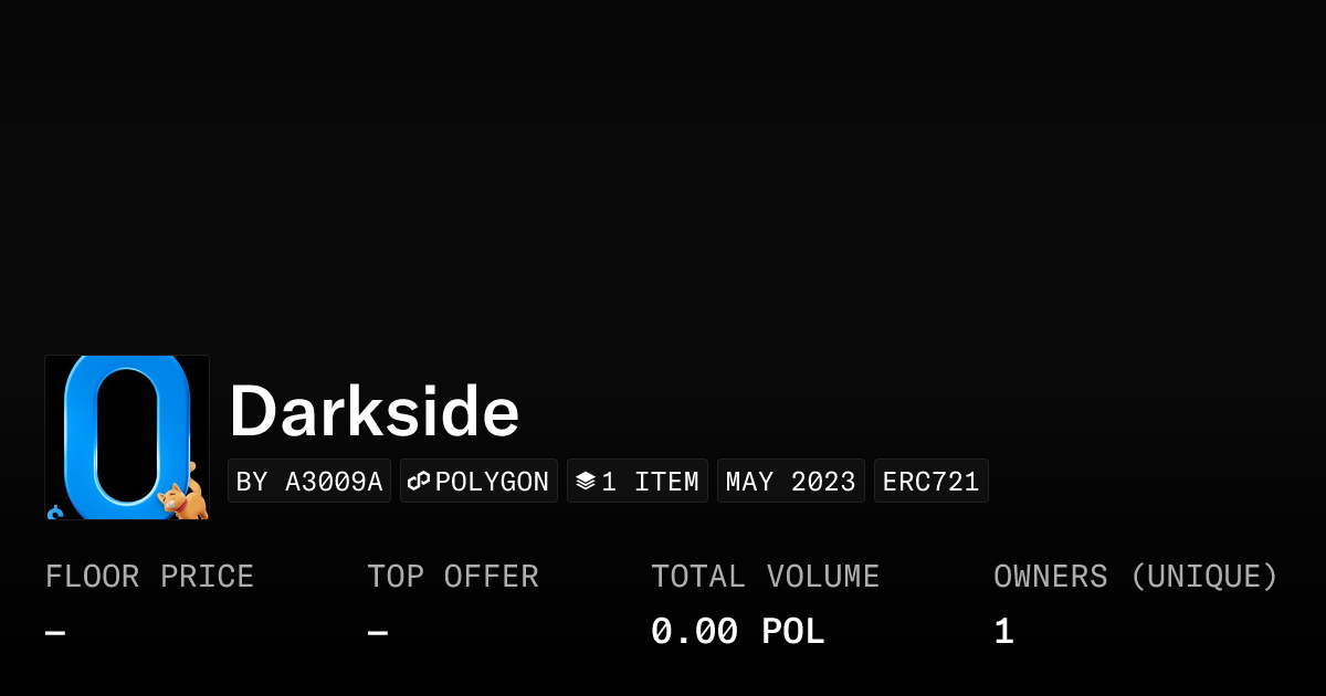 Darkside - Collection | OpenSea