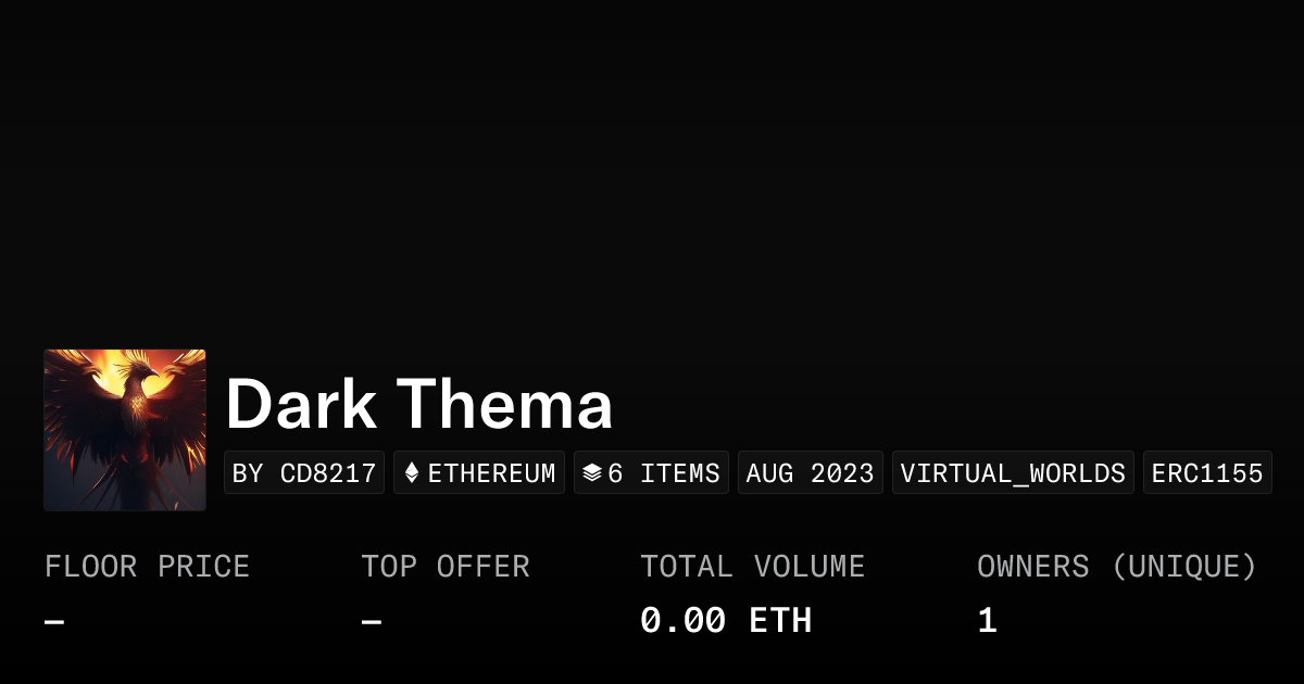 Dark Thema - Collection | OpenSea