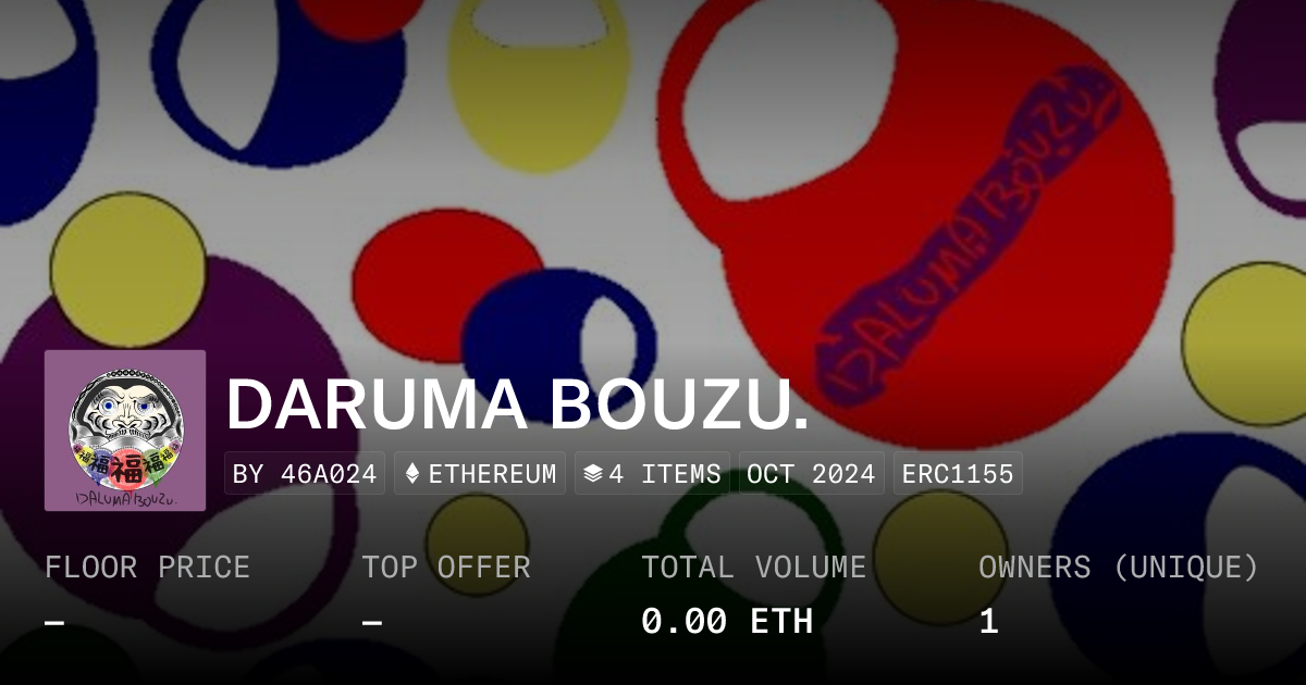 DARUMA BOUZU. - Collection | OpenSea