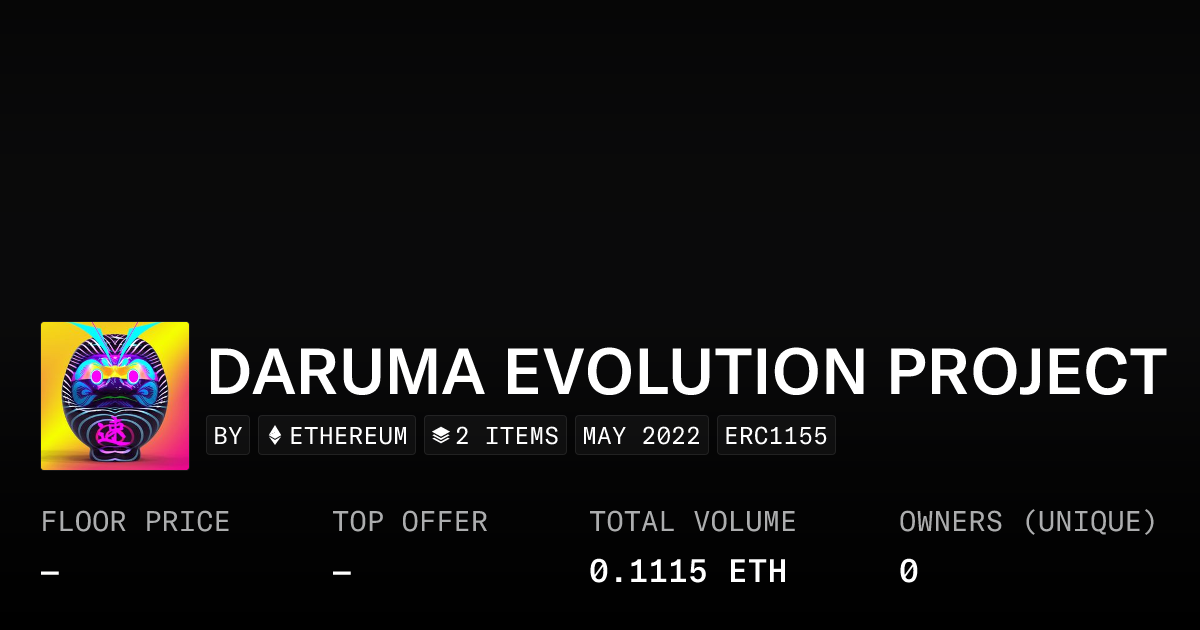 DARUMA EVOLUTION PROJECT - Collection | OpenSea