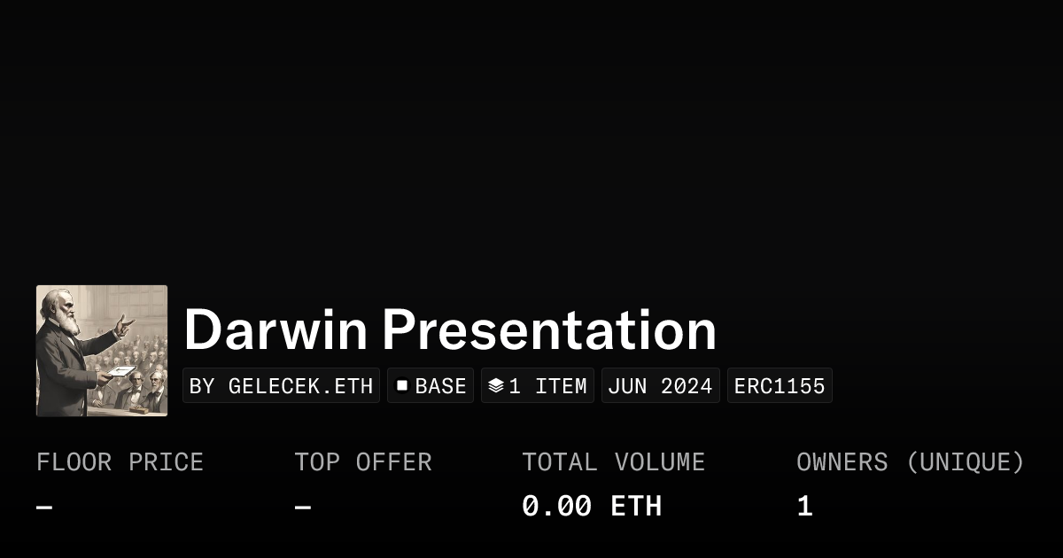 Darwin Presentation - Collection | OpenSea