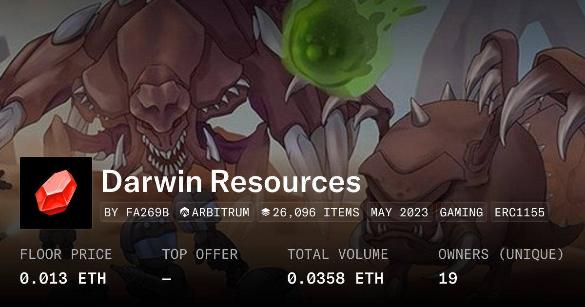 Darwin Resources - Collection | OpenSea