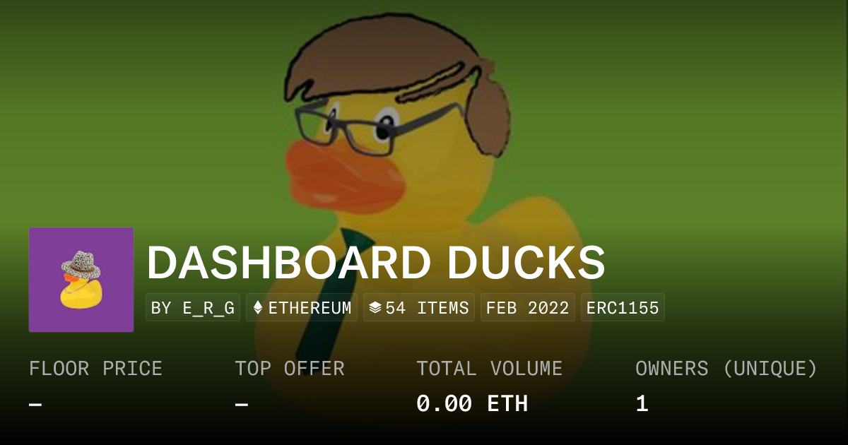 DASHBOARD DUCKS - Collection | OpenSea