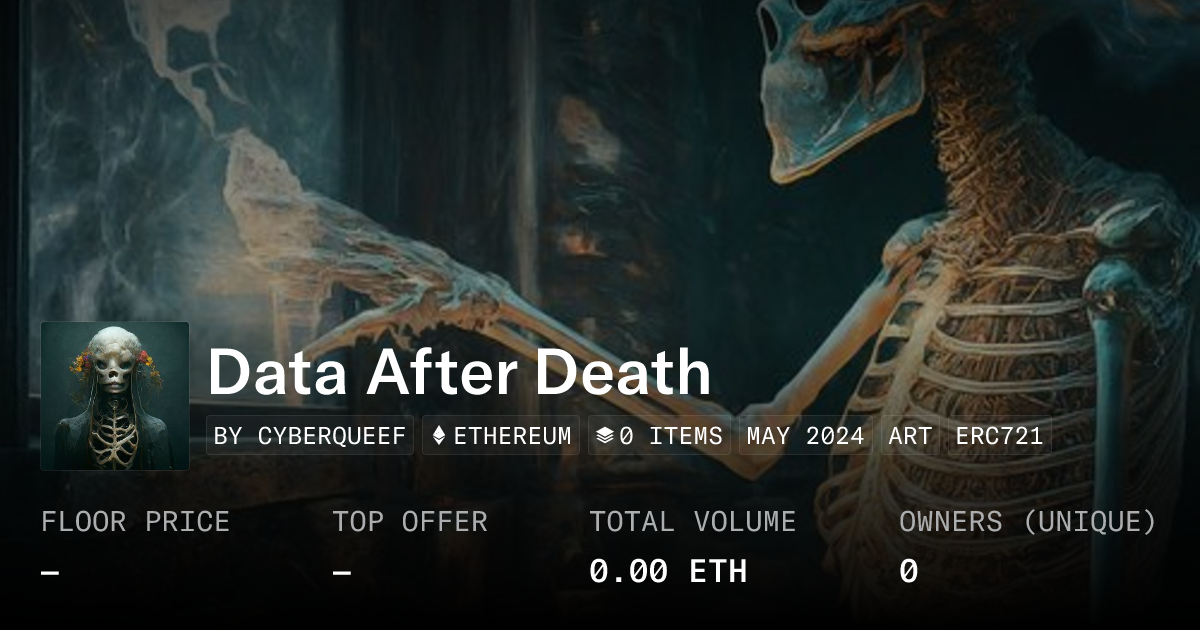 Data After Death - Collection | OpenSea