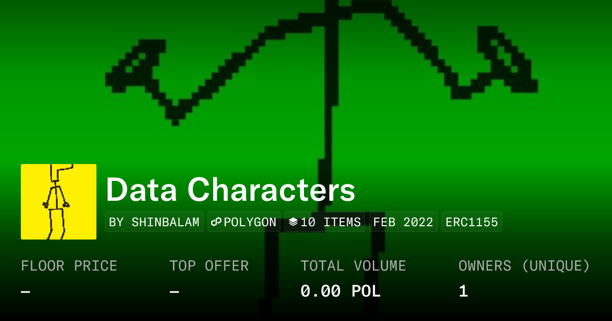 Data Characters - Collection | OpenSea