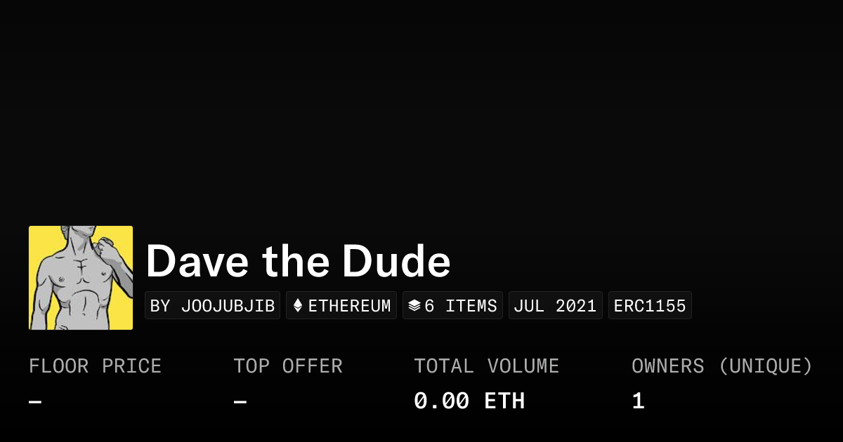 Dave the Dude - Collection | OpenSea