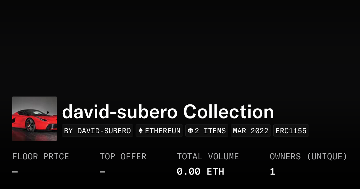 david-subero Collection - Collection | OpenSea