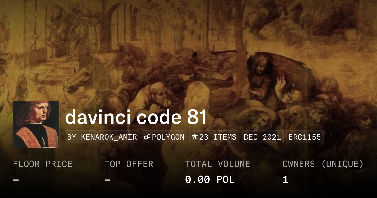 davinci code 81 - Collection | OpenSea