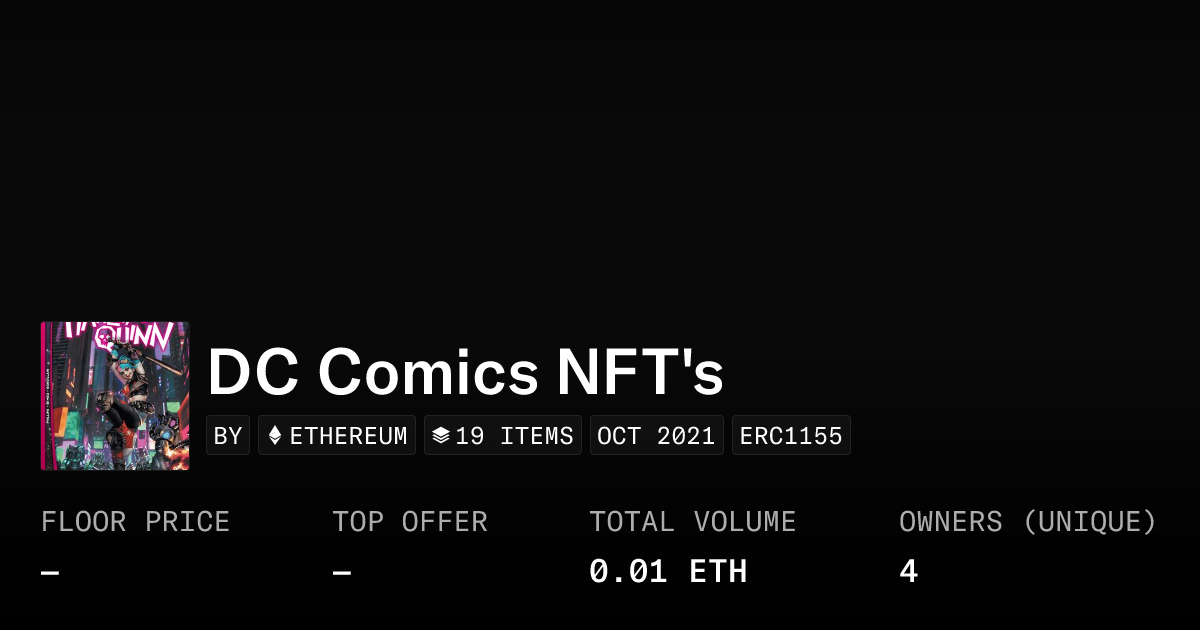 DC Comics NFT's - Collection | OpenSea