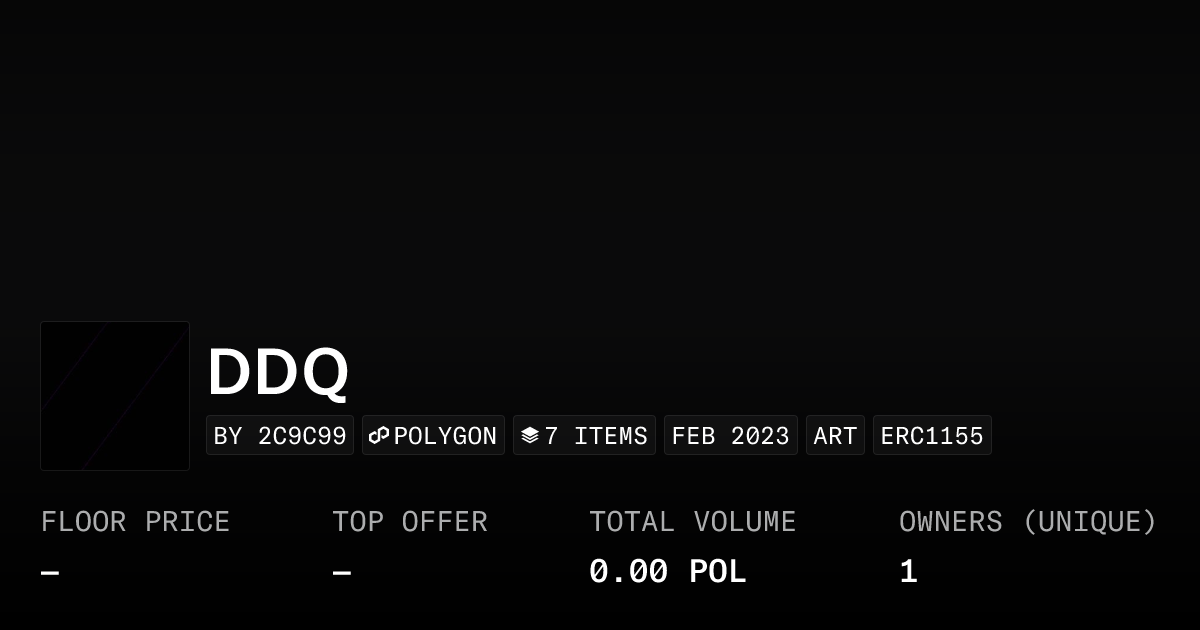 DDQ - Collection | OpenSea