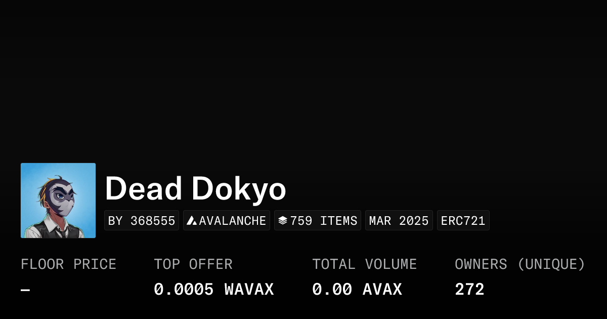 Dead Dokyo - Colección | OpenSea