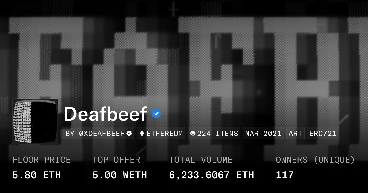 Deafbeef - コレクション |オープンシー