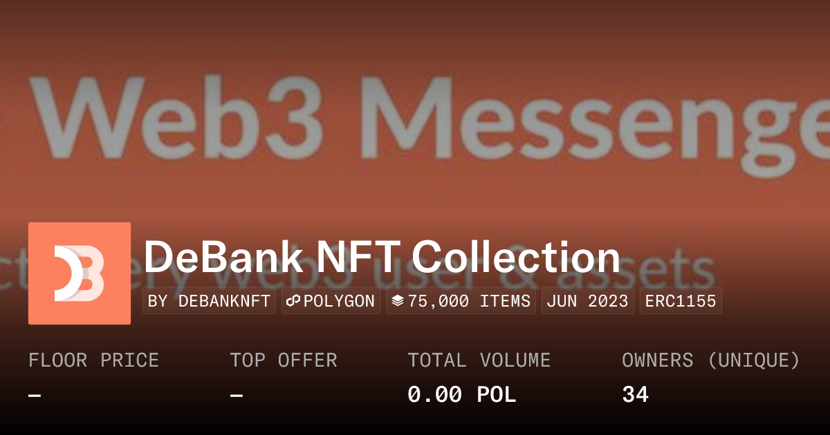 DeBank NFT Collection - Collection | OpenSea