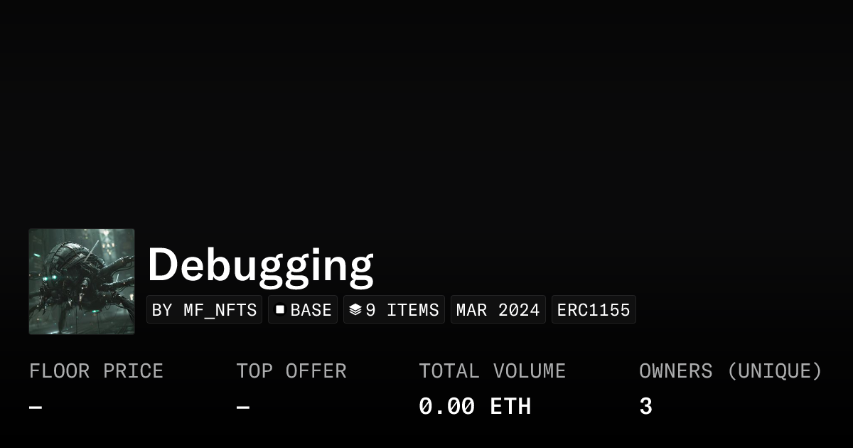 Debugging - Collection | OpenSea