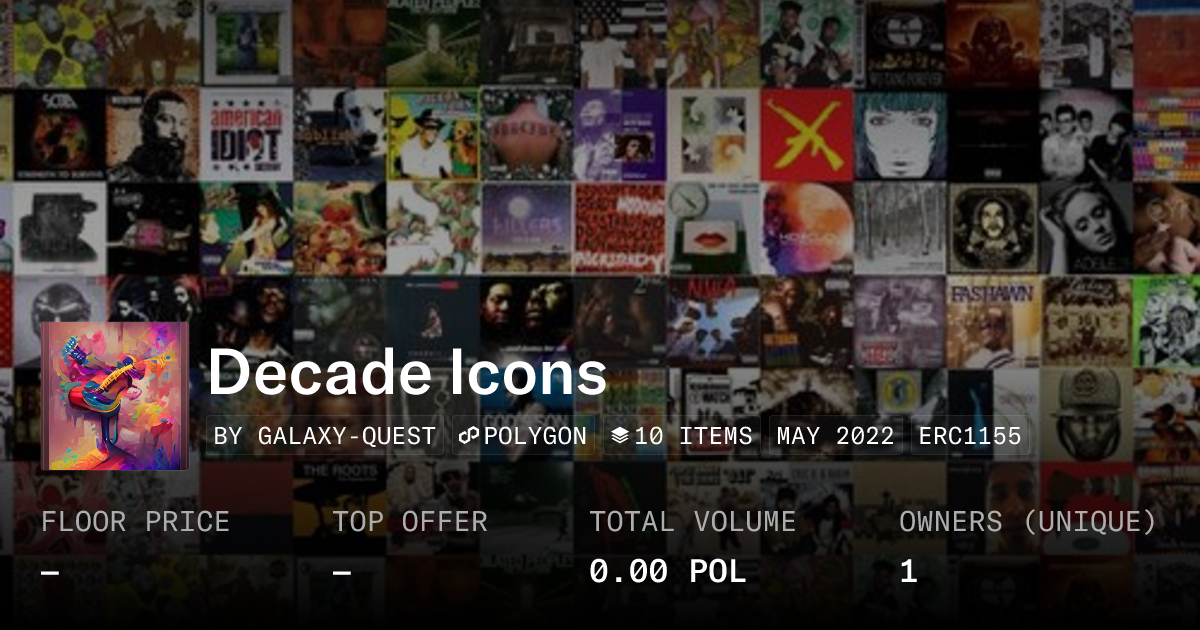 Decade Icons - Collection | OpenSea