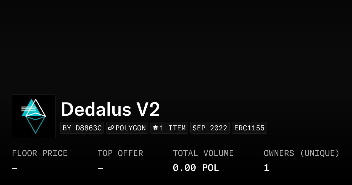 Dedalus V2 - Collection | OpenSea