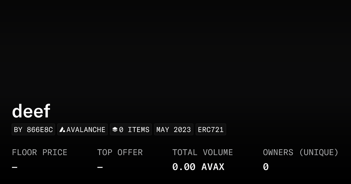 deef - Collection | OpenSea