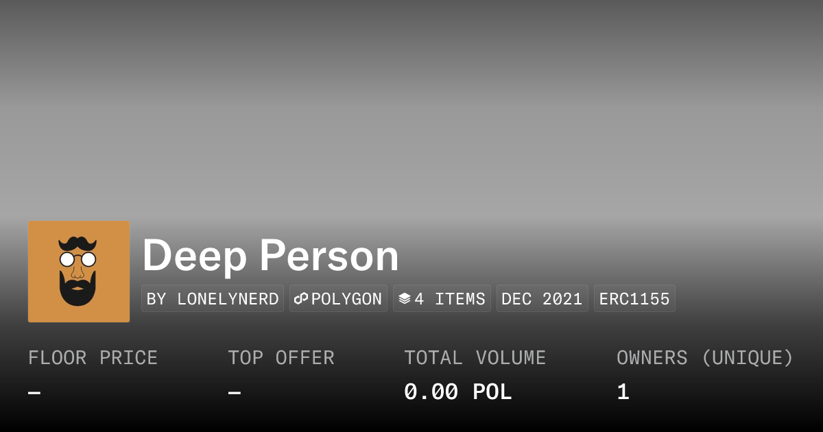 Deep Person - Collection | OpenSea