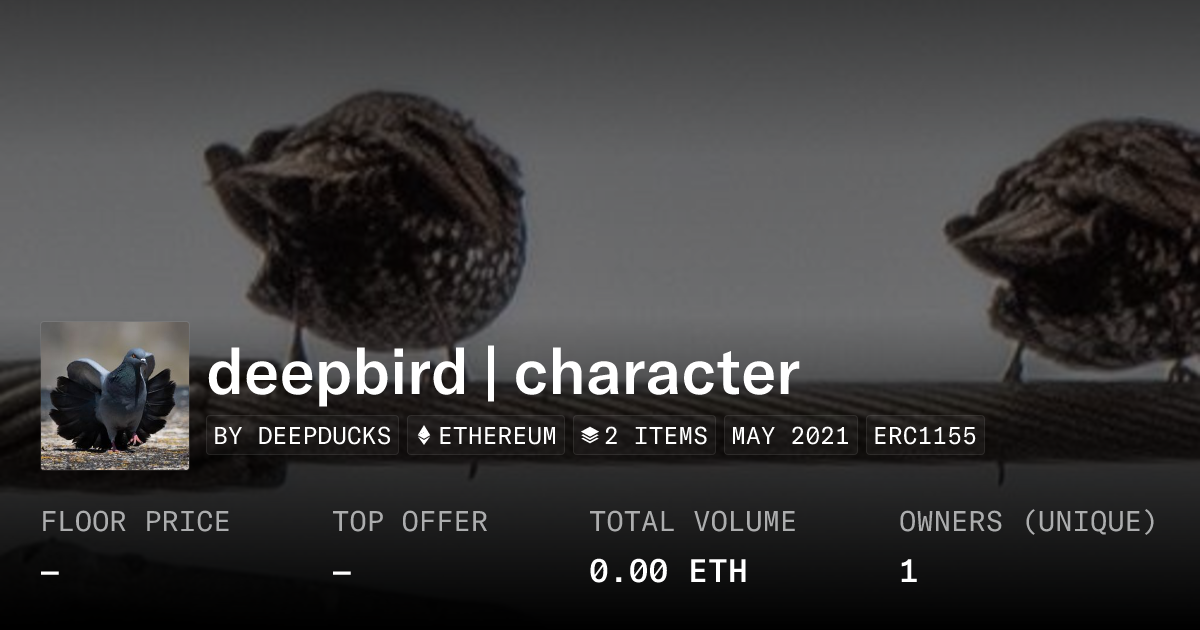 deepbird | character - Collection | OpenSea