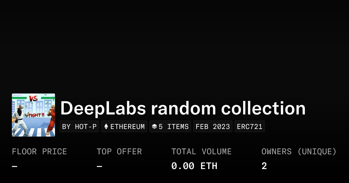 DeepLabs random collection - Collection | OpenSea