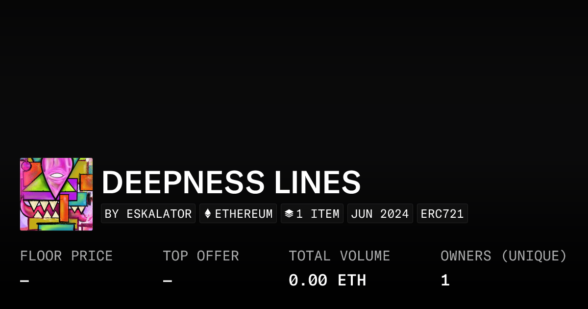 DEEPNESS LINES - Collection | OpenSea