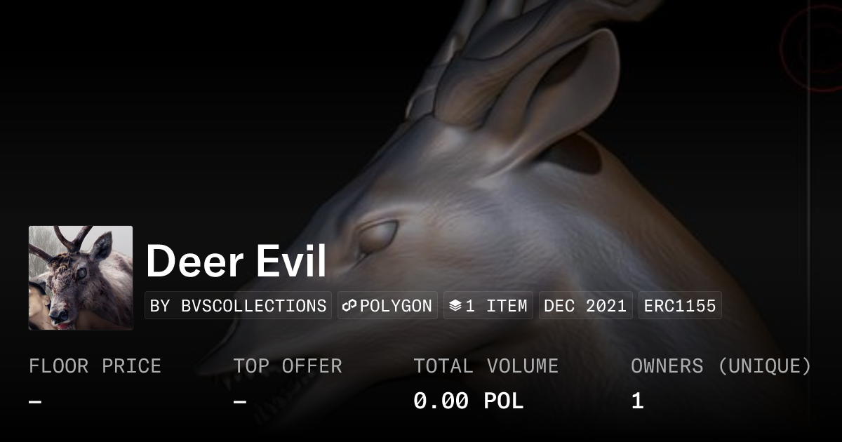 Deer Evil - Collection | OpenSea