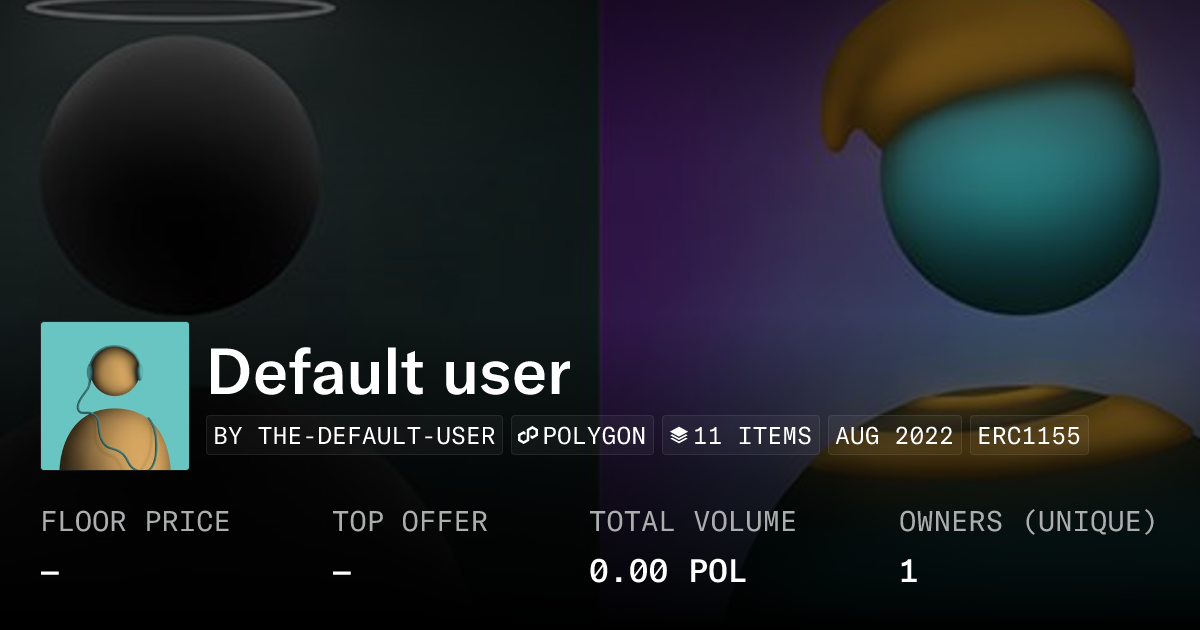 Default user - Collection | OpenSea