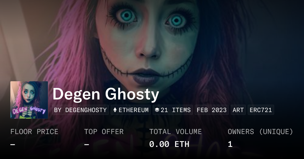 Degen Ghosty - Collection | OpenSea
